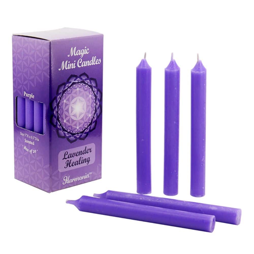 Magic Mini Candles - Healing Purple Lavender Scented | The Herb Temple